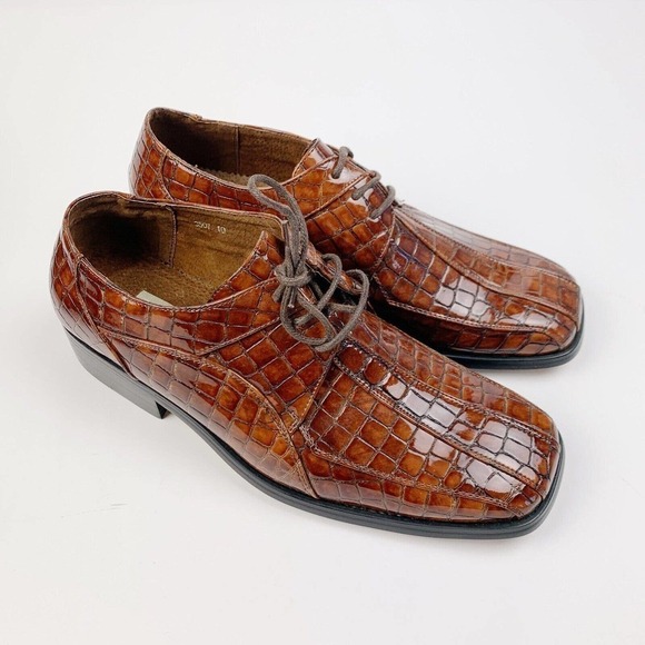 Sevasta Italiano | Shoes | Sevasta Italiano Cognac Faux Alligator ...